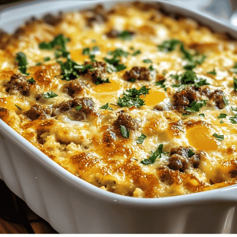 Easy Sausage And Egg Breakfast Casserole Recipe