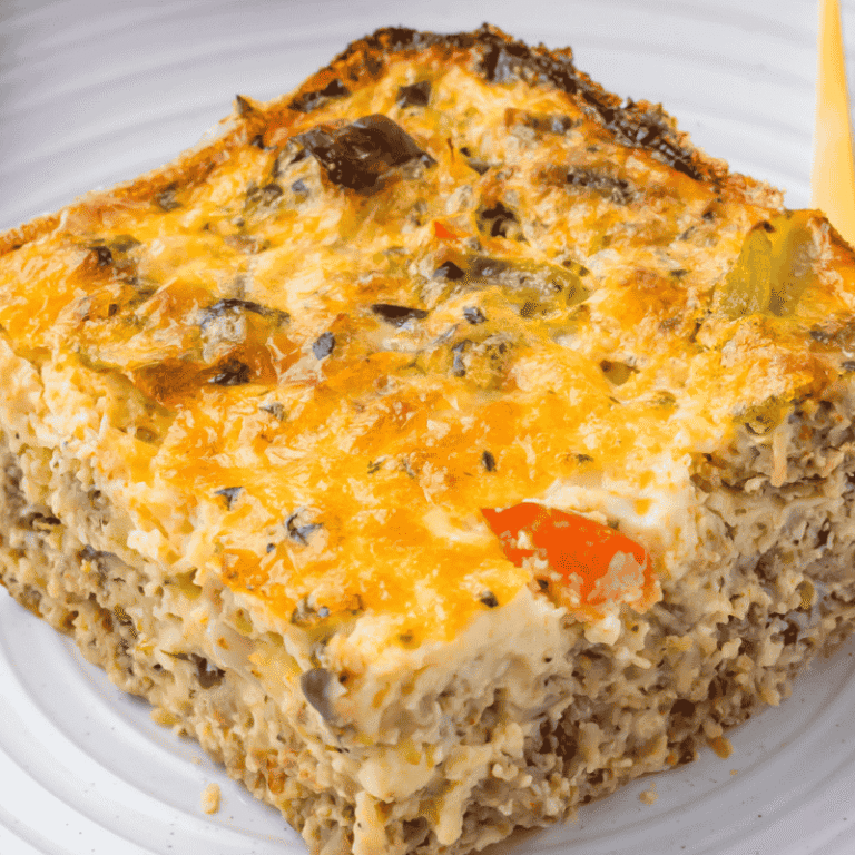 Easy Sausage, Egg & Cottage Cheese Casserole
